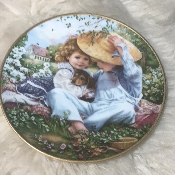 Reco | Wall Decor | Vtg 989 Reco Collectors Plate A Time To Love Gold ...